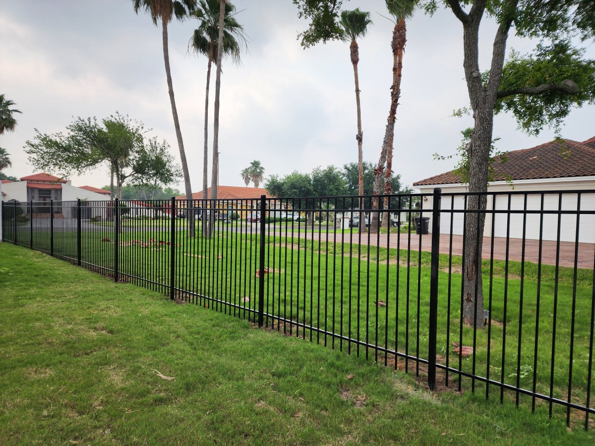 ALUMINUM BLACK POWDER COATED FENCE – RGV FENCE SERVICE